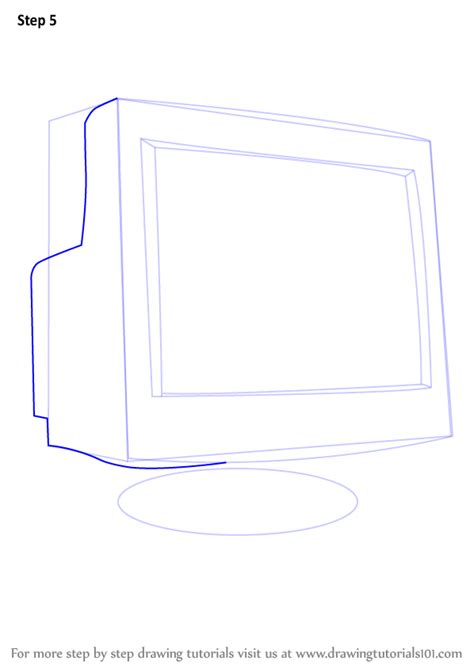 learn how to draw a computer monitor computers step by step drawing tutorials
