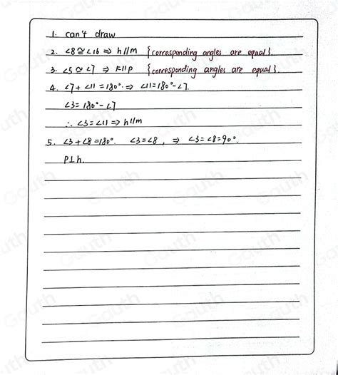 solved activity 1 given the following information determine which lines if any are parallel