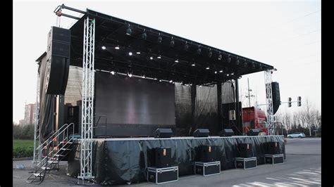 Mobile Stage SINOSWAN Hydraulic Stage Trailer For Concert Event