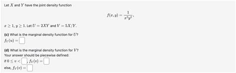 solved let x and y have the joint density function
