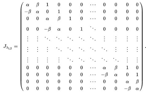 linear algebra how to find a stochastic matrix by given complex eigenvalues mathematics