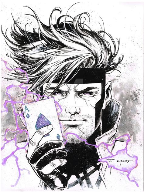 Gambit By Art Thibert Marvel Drawings Xmen Art Marvel Art