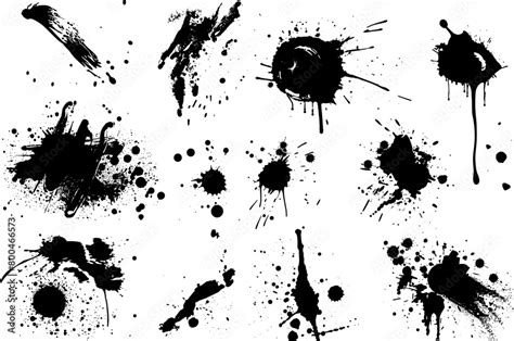Set Of Vector Brushes Brush Stroke Patterns Grunge Design Elements