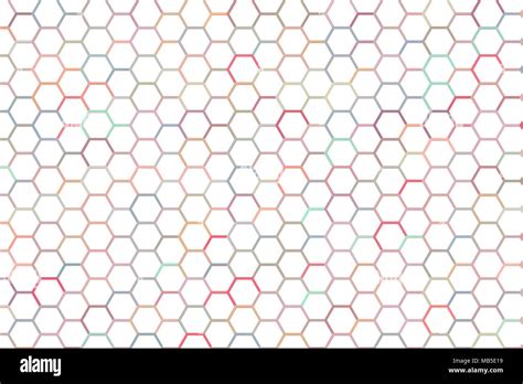 Abstract Background With Shape Of Hexagon Pattern Style Of Mosaic Or