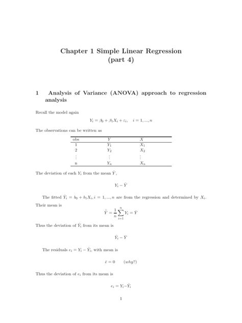 简单线性回归分析simple linear regression pdf pdf errors and residuals correlation and dependence