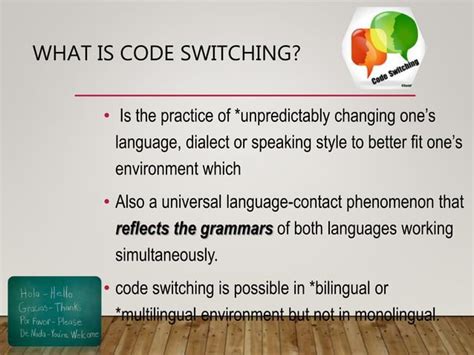 code switching and code mixing