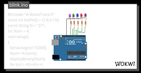 Blink Ino Wokwi ESP32 STM32 Arduino Simulator