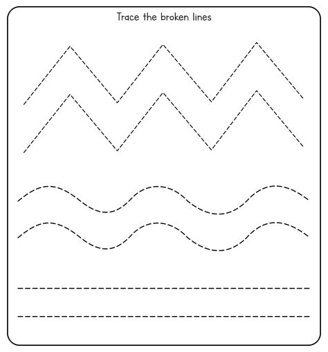Printable Tracing Lines