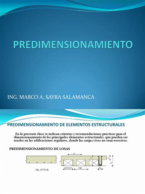 PDF Predimensionamiento De Elementos Estructurales DOKUMEN TIPS