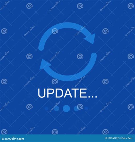 System Software Update And Upgrade Concept Loading Process Screen