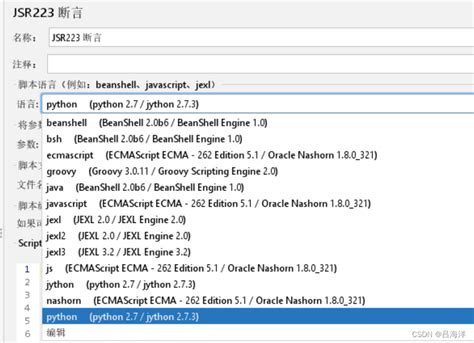 jmeter 使用python脚本断言 beanshell断言支持python csdn博客