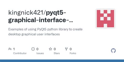 Github Kingnick Pyqt Graphical Interface Examples Examples Of