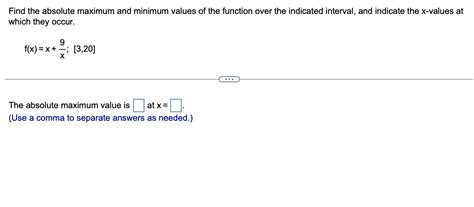 solved find the absolute maximum and minimum values of the