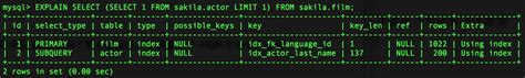 mysql生成树状执行计划 mysql中执行计划explain命令示例详解 csdn博客
