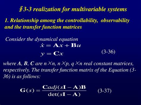 §3 3 realization for multivariable systems ppt download
