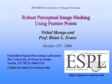 ppt robust perceptual image hashing using feature points powerpoint presentation id 3656544