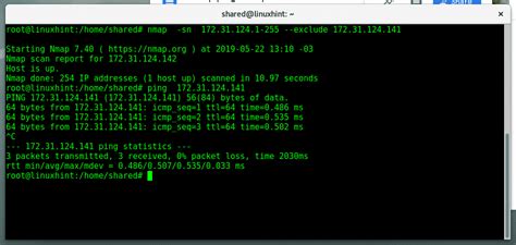 nmap ping sweep