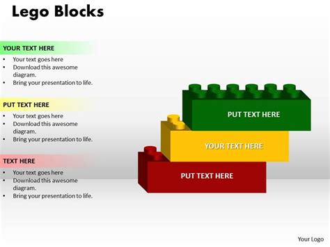 Building Blocks PowerPoint Slide Template Presentation Templates