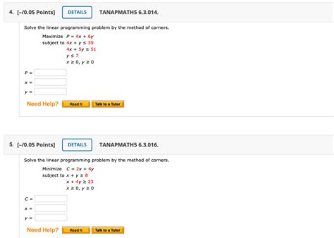 solved 4 solve the linear programming problem by the method