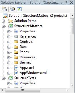A WPF Project Needs Structure Dr WPF