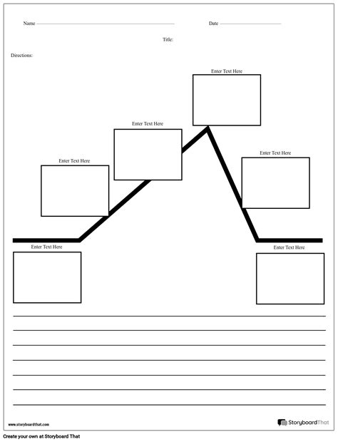 Plot Diagram Worksheet Templates StoryboardThat Worksheets Library