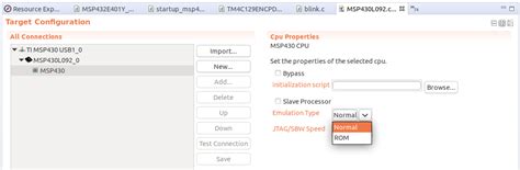 CCS MSP430 Error Connecting To The Target Unknown Device With