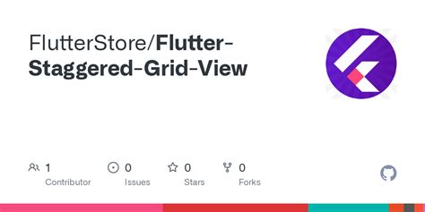 GitHub FlutterStore Flutter Staggered Grid View