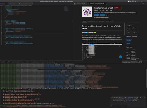 extension give error in vsc command dot failed message spawn dot enoent · issue 1