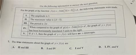 solved use the following information to answer the next