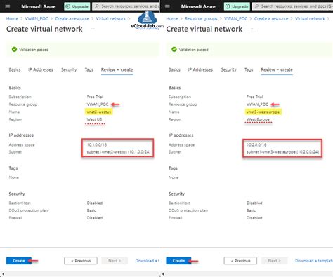 microsoft azure virtual wan part 1 create virtual network and subnets vgeek tales from