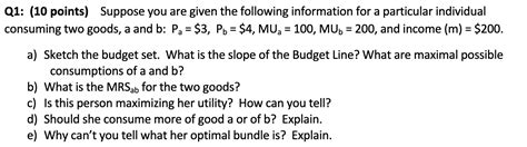 solved q1 10 points suppose you are given the following