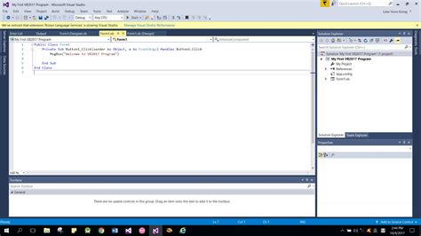 visual basic 2017 lesson 1 introduction visual basic tutorial