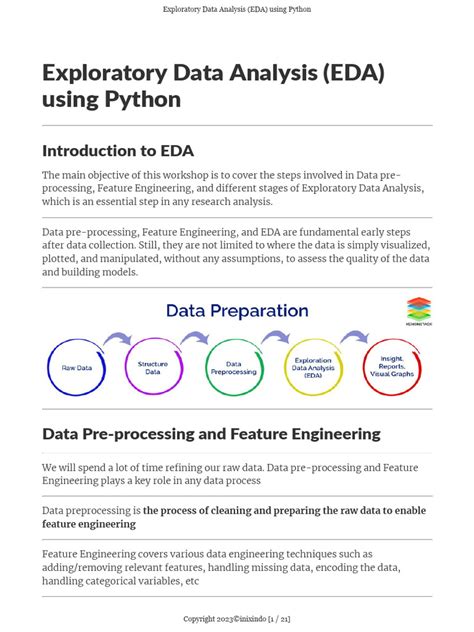 exploratory data analysis eda using python pdf data analysis statistics