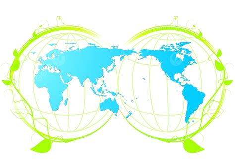 World Map Maps Vector Design Images Ecology Icon With Blue World Map