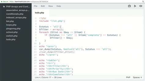 sorting multidimensional arrays how to php arrays and control structures treehouse