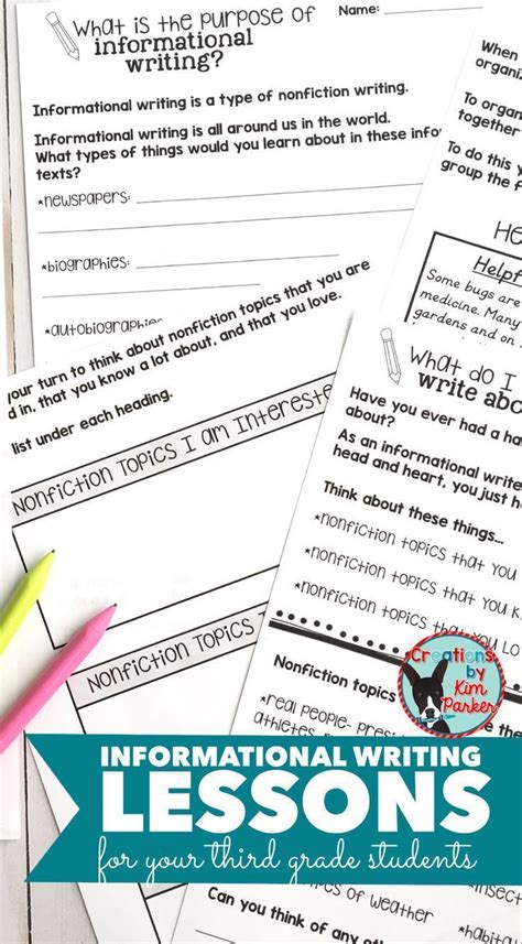 Informational Writing Resources Grade 3