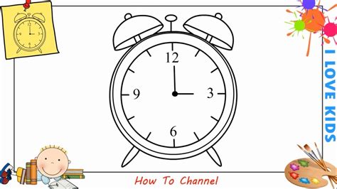 how to draw a clock face