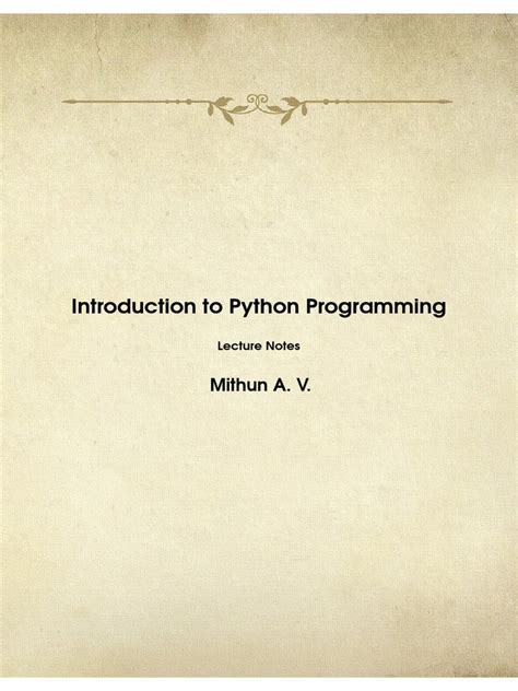 introduction to python pdf python programming language variable computer science