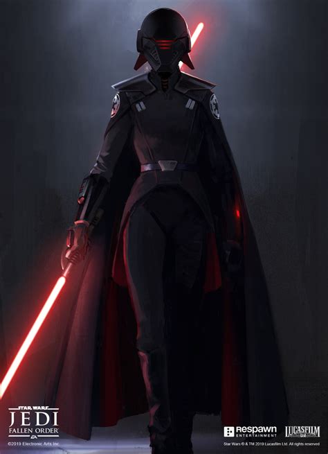 Artstation Jedi Fallen Order Inquisitor Second Sister Jordan Lamarre Wan Star Wars Star