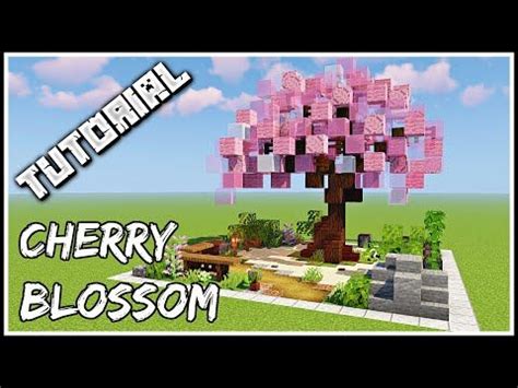 How To Build A Cherry Blossom Tree Minecraft Tutorial Minecraft