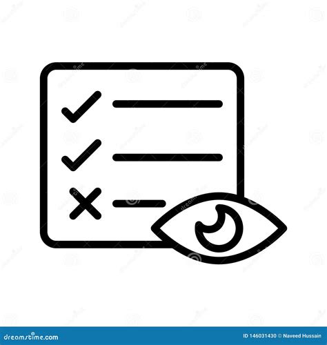 View Tasklist Thin Line Vector Icon Stock Vector Illustration Of