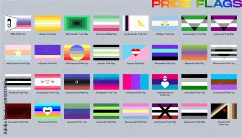 Lgbt Sexual Identity Pride Flags Gender Collection Flag Of Gay Lesbian Transgender Bisexual