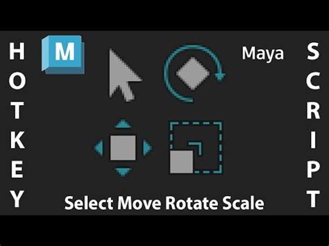 Multifunctional Select Move Rotate Scale Hotkey Scripts For Maya