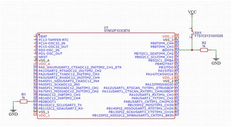 stm32f103 最小系统 pcb 设计与原理 stm32f103cbt6最小系统 csdn博客