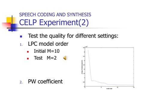 ppt a 12 week project in speech coding and recognition powerpoint presentation id 1781792