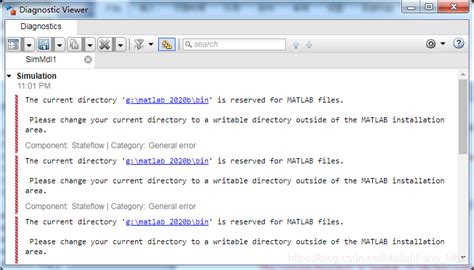 matlab simulink常见错误解决办法：the current directory “…matlab … bin”is reserved for matlab files please