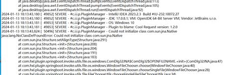java lang noclassdeffounderror could not initialize class com sun jna native ides support