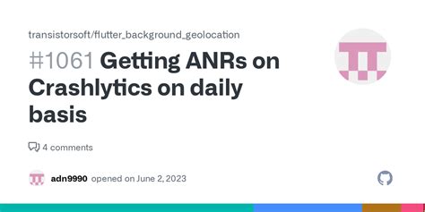 Getting ANRs On Crashlytics On Daily Basis Issue 1061