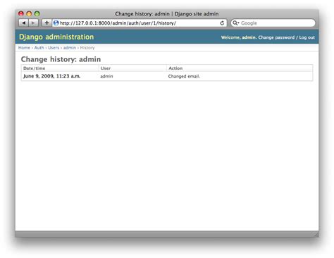 How To Get The History Of An Object In Django Admin Stack Overflow