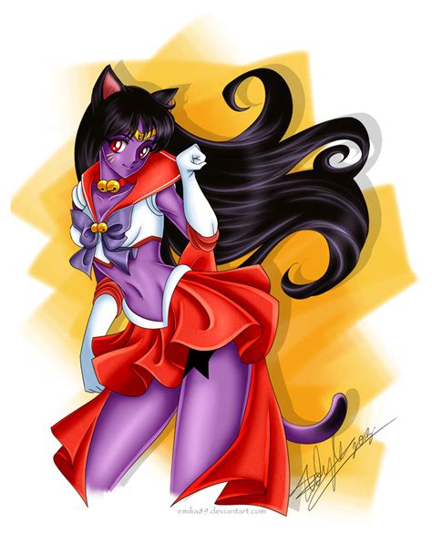 Rule 34 1girls Bishoujo Senshi Sailor Moon Black Hair Breasts Cat Girl Clothing Color